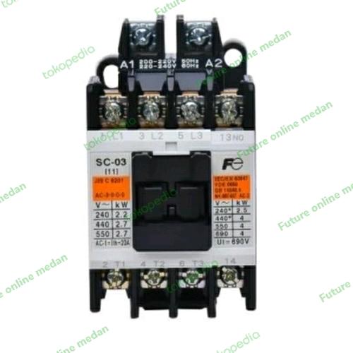Jual MAGNETIC CONTACTOR FUJI SC - 03 Sc03 sc-03 kontektor kontaktor ...