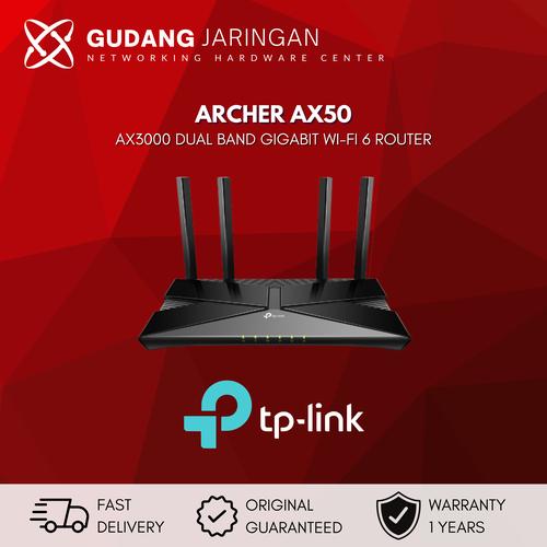 Jual Tp-link Archer AX50 AX3000 Dual Band Gigabit Wi-Fi 6 Router ...