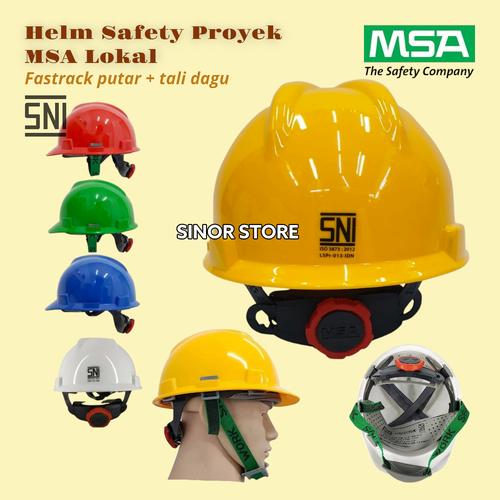 Jual Safety Helmet SNI MSA Lokal Helm Proyek + Sarang Putar Fastrack ...