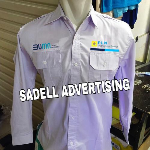 Jual Kemeja PDH BUMN PLN Indonesia Power Putih Lengan Panjang Pria ...