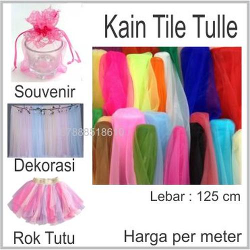Jual Bahan Kain Tile Tille Tule Tulle per meter - Jakarta Barat - JASA ...