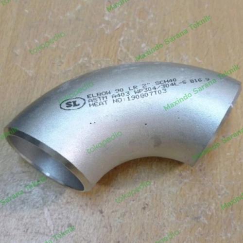 Jual Elbow Las 6" Inch SCH40 Stainless SS304 / Knee SCH40 SS304 90 Derajat - Jakarta Barat ...