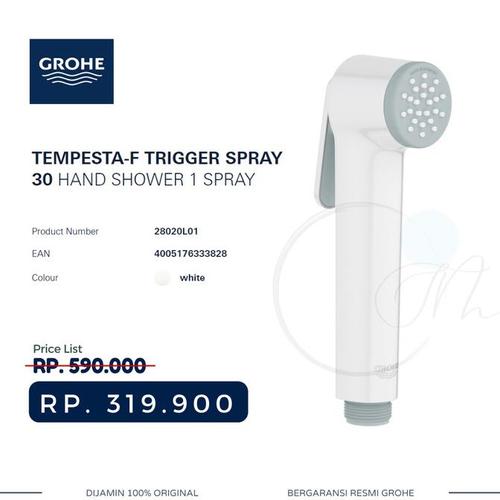 Jual ASLI GROHE 28020L01 - KEPALA JET SHOWER PUTIH/TEMPESTA-F TRIGGER ...