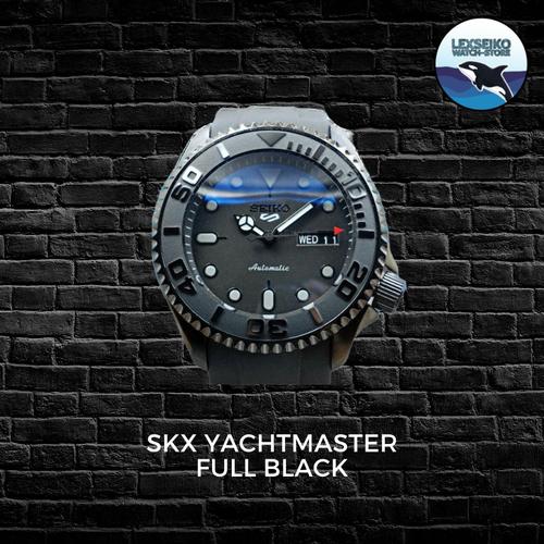 Jual SEIKO SKX SRPD YACHTMASTER MOD - MADE BY LEXSEIKO - Full Black ...