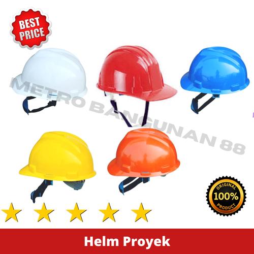 Jual Helm Safety Proyek - Topi Kerja Proyek Super Kokoh - Biru - Kota ...