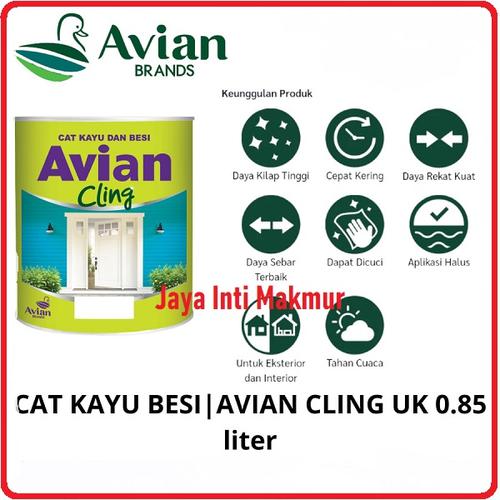 Promo AVIAN Cling Synthetic Cat Kayu & Besi 0,85 Liter - Putih SW ...