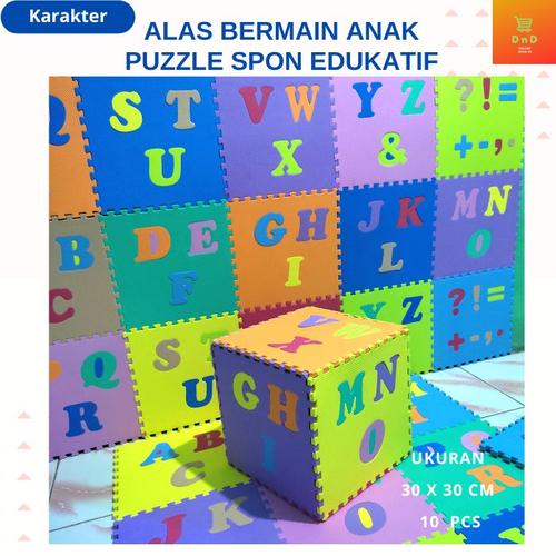 Promo Karpet Puzzle Abjad 30cm x 30cm x 1cm Alas Bermain Anak Edukatif ...
