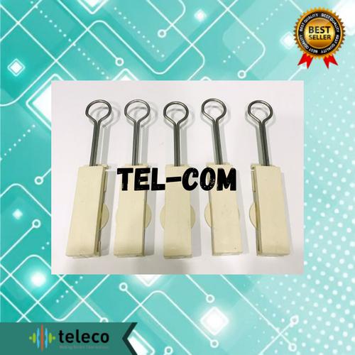 Jual S Clamp Pengait Kabel FO DW Drop Core Fiber Optik FTTH - Putih ...