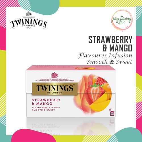 Jual Teh Celup Twinings Strawberry & Mango 25 x 2gr Flavoured Infusion ...