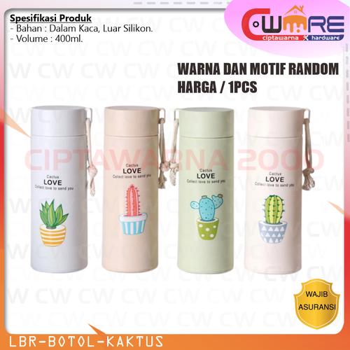 Promo Botol Air Minum Tumbler Motif Kaktus Termos cactus - LBR - MULUS ...