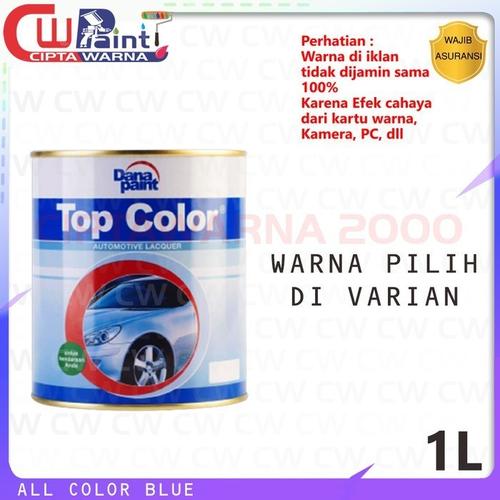 Jual TOP COLOR METALLIC DANA PAINT CAT DUCO MOBIL 1 LITER KUNING EMAS ...