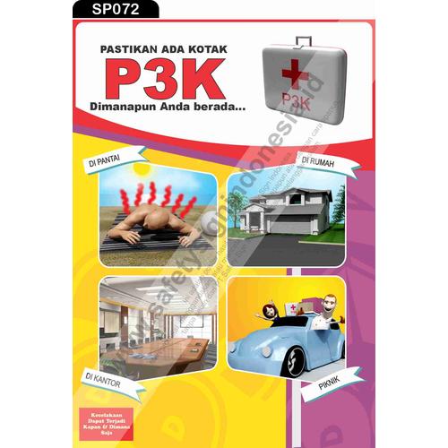 Jual SP072 Poster K3 Safety A2 Blok - Pastikan ada kotak P3K - Kota ...