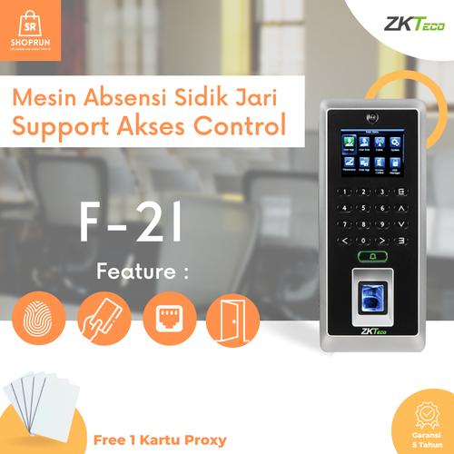 Jual Mesin Absensi Sidik Jari dan Kartu RFID ZKTeco F21 Garansi 5 Tahun - F21 Proxi - Jakarta ...