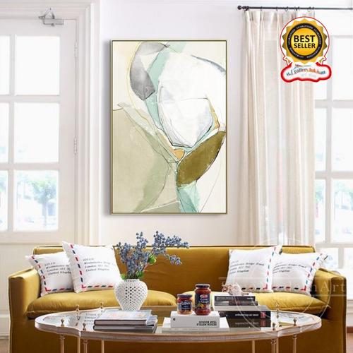 Jual lukisan dinding abstrak dekorasi - 40x60 NObingkai - Kab. Bandung ...