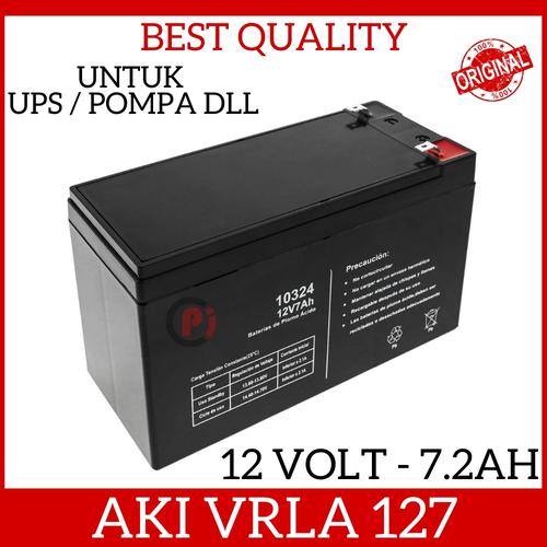 Jual Baterai Aki Kering VRLA 127 12 Volt 7.2Ah 7Ah Untuk UPS Sprayer Pompa - Kota Medan - Pi ...