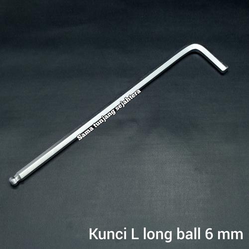 Jual KUNCI L SATUAN LONG BALL 6 MM - KUNCI L PANJANG 6MM BALL - Jakarta ...