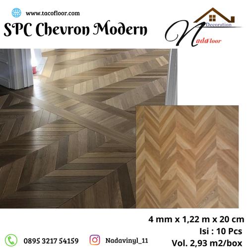 Jual Lantai SPC Modern Chevron Warna Kayu Tebal 4 mm - MD 12 - Jakarta ...