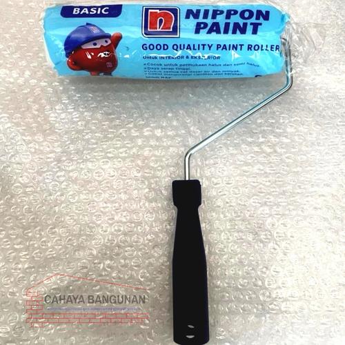 Jual KUAS ROLL ROL CAT TEMBOK / PAINT ROLLER NIPPON PAINT 9 INCH BULU ...