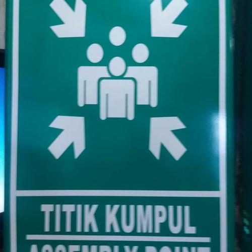 Jual Rambu titik kumpul / assembly point - Rambu Custom | ukuran ...