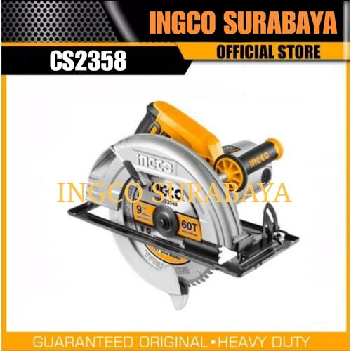 Jual INGCO CS2358 CIRCULAR SAW 9 1/4" GERGAJI SERKEL LISTRIK POTONG ...