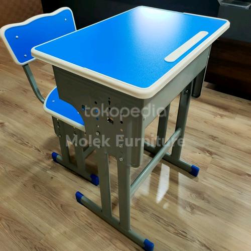 Jual Meja Sekolah/Meja Siswa/Meja Belajar ZEUS-Blue Molek Furniture ...