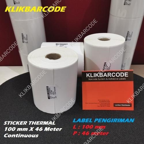 Jual THERMAL STICKER CETAK LABEL PENGIRIMAN TOKOPEDIA UK. 100 X 46 ...