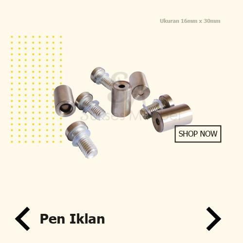 Jual PEN IKLAN 16 MM X 20 MM BAUT KACA AKRILIK ADVERTISING SIGN BOARD ...