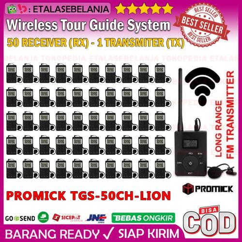Jual Wireless Tour Guide Interpreter System Audio Haji Umroh 1 TX 50CH LION - Black - Jakarta ...