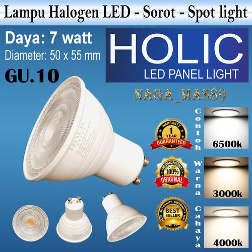 Jual Lampu Halogen LED 7w 220v GU.10 Sorot Spotlight MR 16 - Putih ...