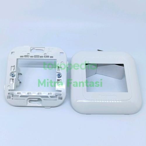 Jual Frame Saklar PANASONIC Wide Series 1 Gang 2 Device WEJ78029 WEJ ...