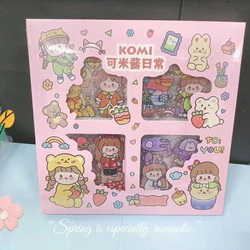 Jual 100 lembar 1box Sticker Motif Kartun Kawaii Sticker Lucu Scrapbook ...