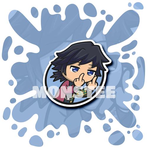 Jual Stiker Anime Chibi Kimetsu no Yaiba Hashira Demon Slayer - Giyu ...