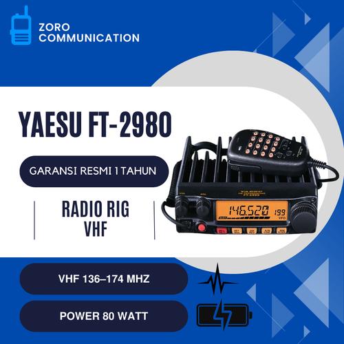 Jual Walkie Talkie Radio Rig Yaesu ft 2980 2980R FT2980 FT-2980 VHF - Kota Tangerang - Zoro ...