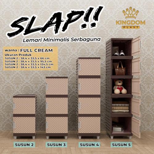 Jual Lemari Plastik Kingdom SLAP Susun Tingkat Laci Kunci Kabinet Drawer - Susun 2 - Jakarta ...