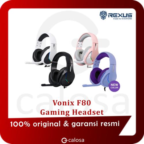 Jual Headset Gaming Over-Ear RGB Rexus Vonix F80 F-80 F 80 GARANSI ...