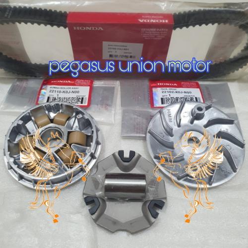 Jual Paket Cvt Vanbelt+Rumah Roller Set+Kipas Roller Genio Street Beat Led - Jakarta Barat ...