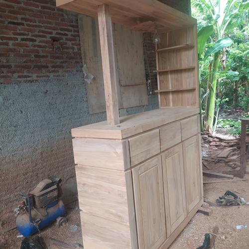 Promo meja dapur/buffet dapur minimalis/meja bar kayu jati - Kab ...