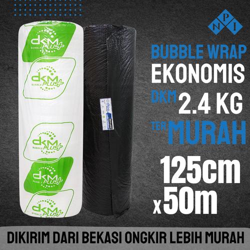 Jual Plastik Bubble Wrap Hitam Bening 50 Meter Bubblewrap DKM Plus Ekonomis - Putih, 125 CM X 50 ...