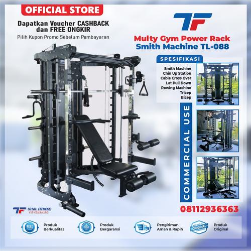 Jual Alat Fitness Multi Gym 088 Power Rack Smith Machine Total Fitness ...