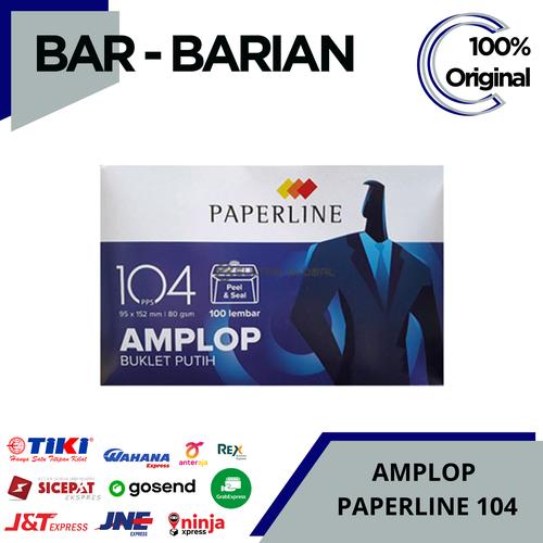 Jual AMPLOP PAPERLINE 104 KECIL / AMPLOP 104 PUTIH POLOS PPL KECIL ...