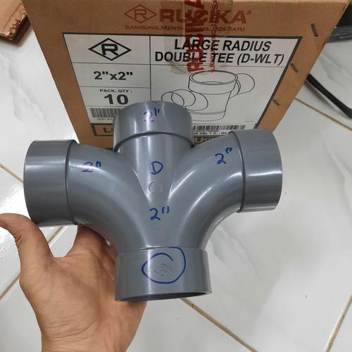 Jual Large Radius Double Tee Y 2" inch PVC Rucika D (Tipis) - Jakarta Utara - toko surya jakarta ...