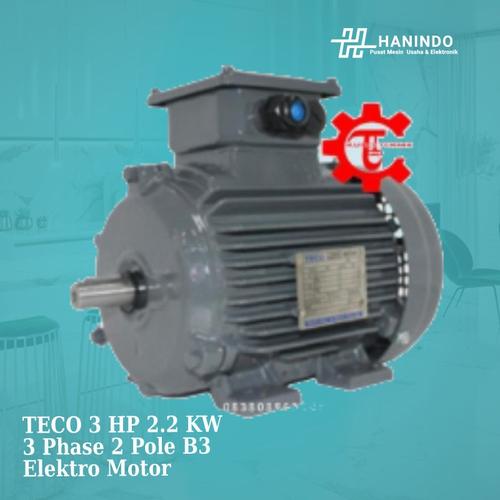Jual TECO 3 HP 2.2 KW 3 Phase 2 Pole B3 Elektro Motor/dinamo/Motor Induksi - Kota Bandung ...