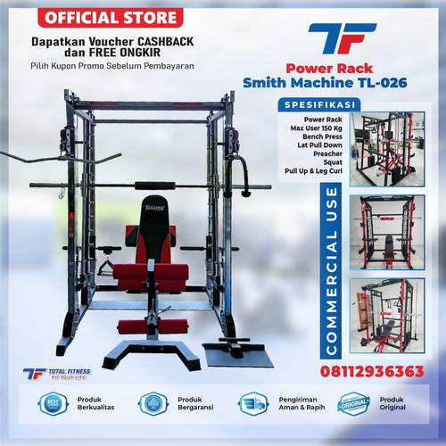 Jual Alat Angkat Beban Power Rack TL 026 + Beban 75 Kg Stick Olympia ...