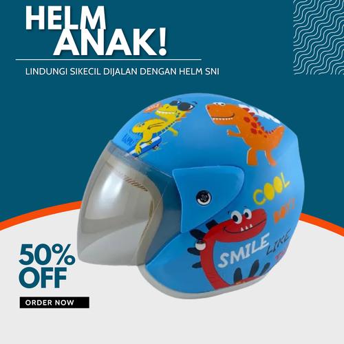 Jual Helm Motor Anak Umur 2 3 4 5 6 7 8 Tahun SNI Lucu - IRONMAN, 2-5 ...