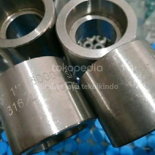 Jual COUPLING/SOCKET CLASS 3000 SS304 DRAT 1/2" INCH SW (socket Weld ...