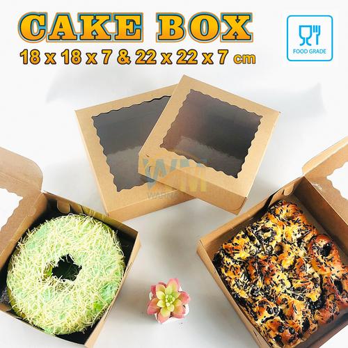 Jual Dus Box Bolu 22x22x7 / Dus Nasi Catering / Dus 18x18x7 / Box ...