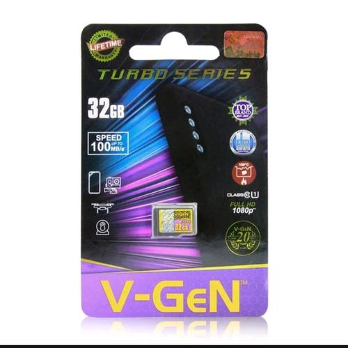 Jual V-gen Micro Sd Vgen 32GB Class 10 TURBO SERIES Memory Card ...