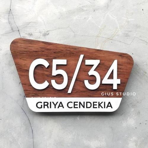 Jual PAPAN ALAMAT RUMAH 32X19CM | PAPAN ALAMAT & NOMOR RUMAH MODERN ...