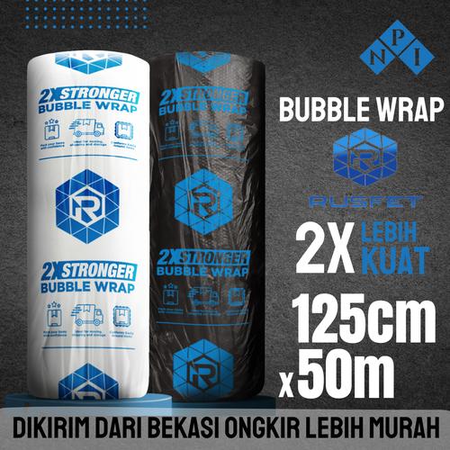Jual RUSFET Plastik Bubble Wrap Hitam Bening 50 Meter Bubblewrap DKM 3 ...