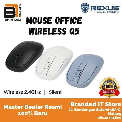 Jual REXUS Mouse Office Wireless Q5 ORIGINAL GARANSI RESMI - Hitam ...